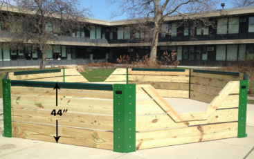 44H Octagon GaGa Ball Pit Brackets | Coach Cliff's GaGa Ball Pits